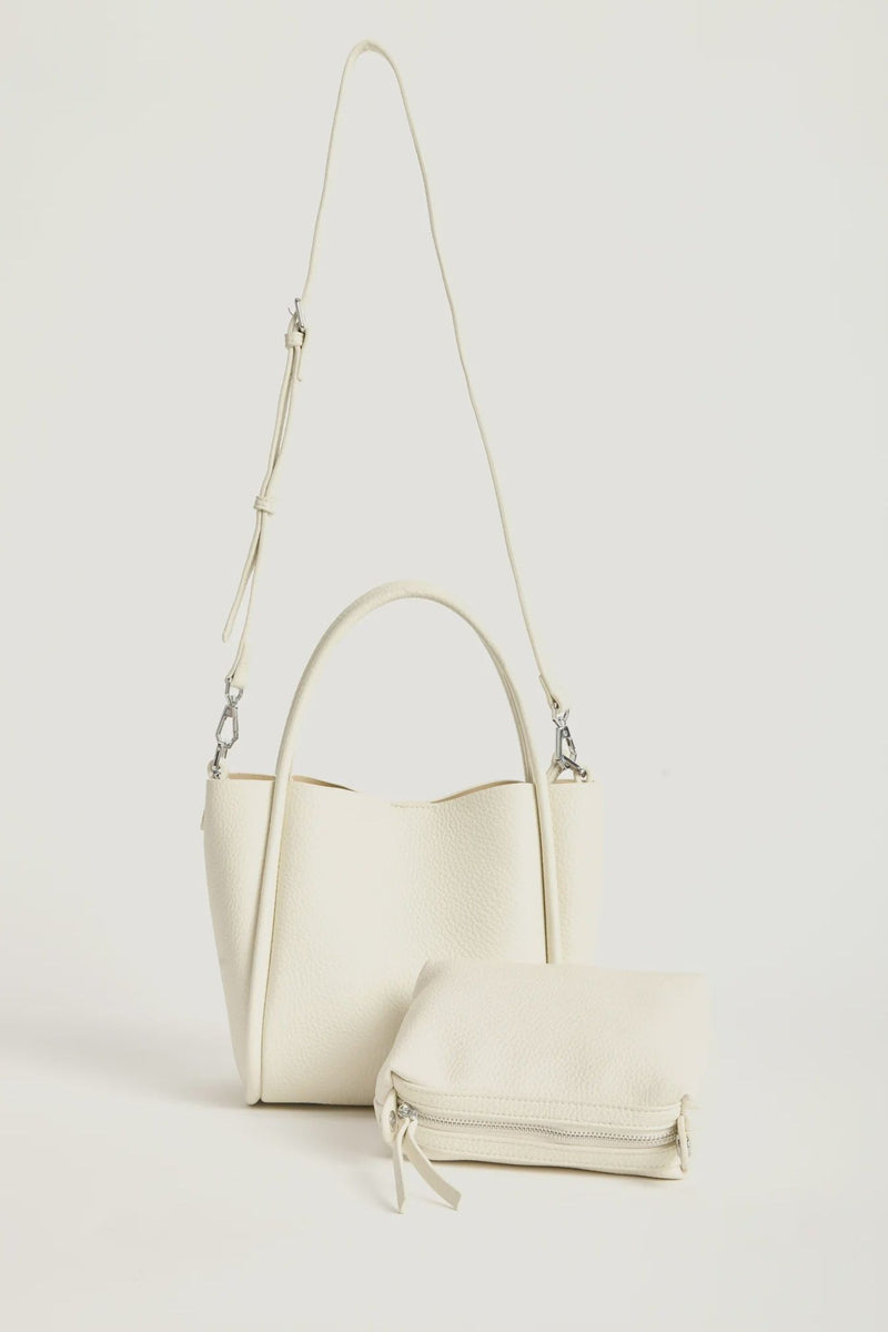 NAOMI - Multiway Bucket bag w Internal Pouch IVORY – One Palm Studio