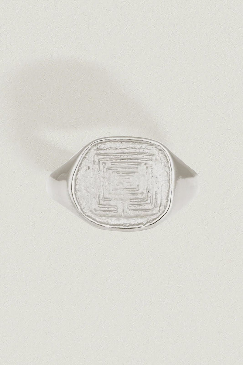 Labyrinth Ring Sterling Silver – One Palm Studio