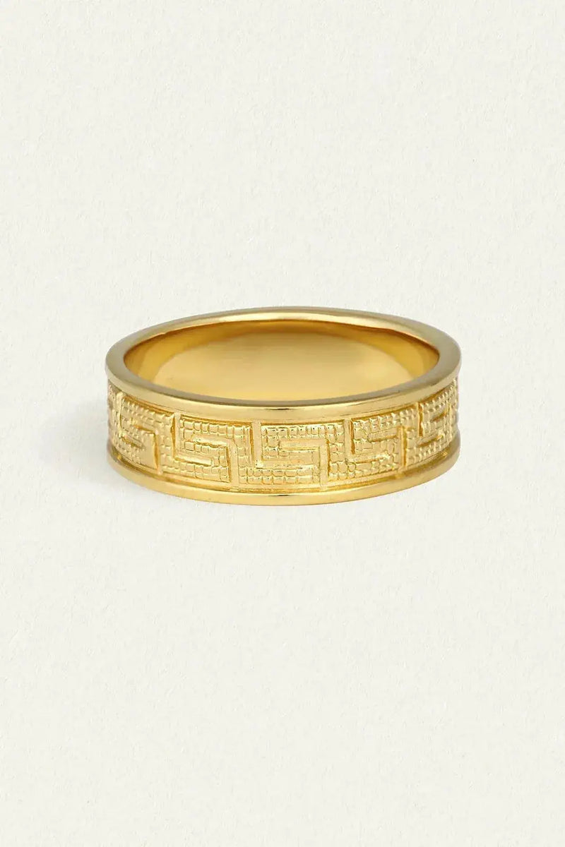 MEANDER RING GOLD VERMEIL – One Palm Studio